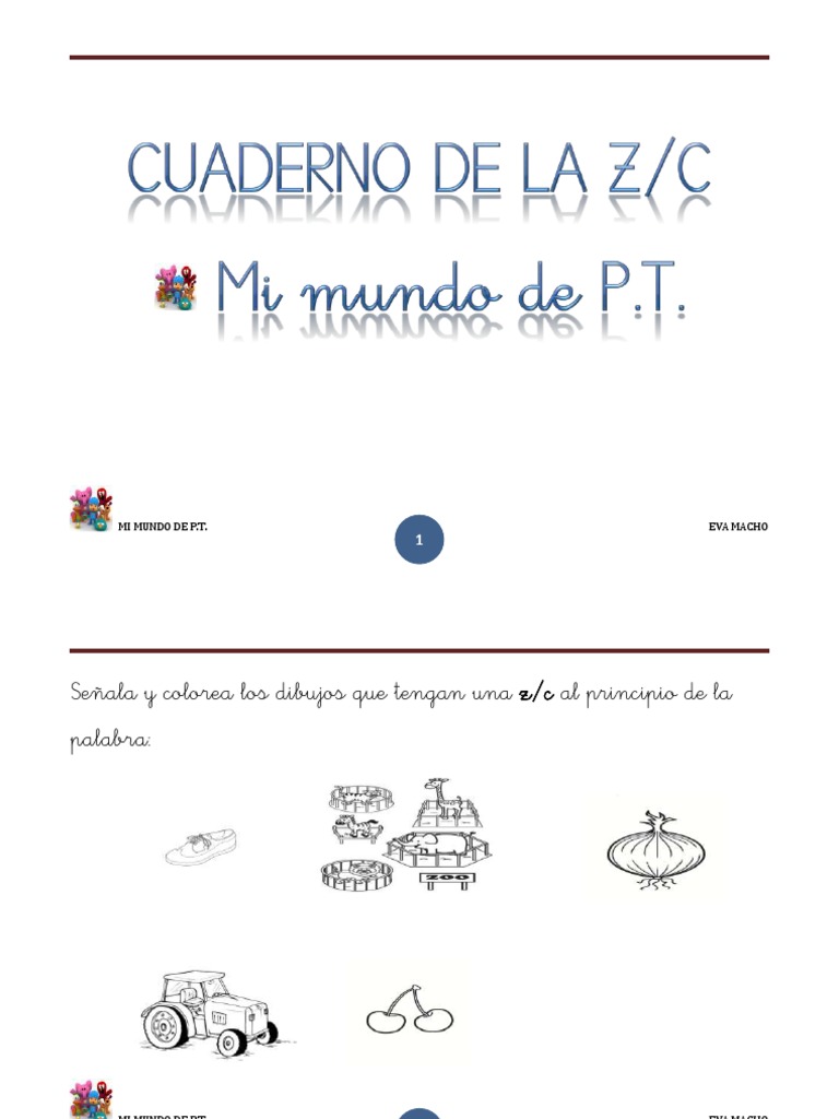 CONCIENCIA FONOLÓGICA C Z | PDF