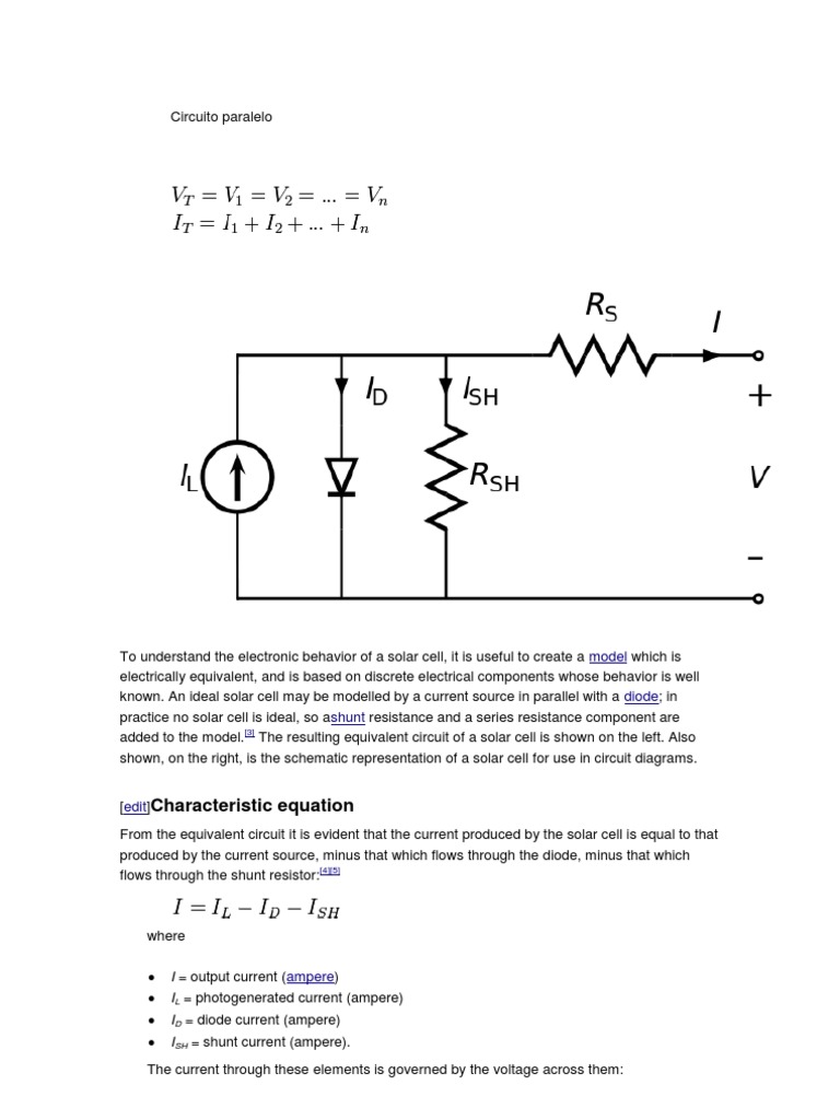 Characteristic Equation: Model | PDF | Diode | Electric Current