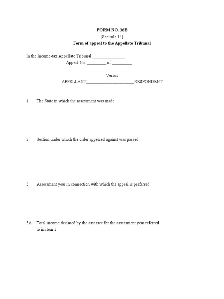 Form No-36b | PDF | Common Law | Government Information