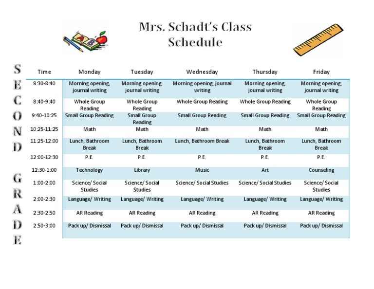 Class Schedule | PDF | Art