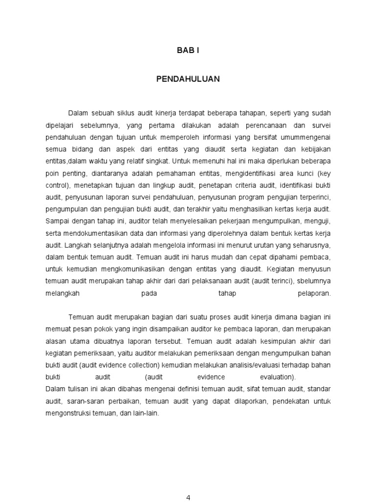 Temuan Audit (Audit Findings) | PDF