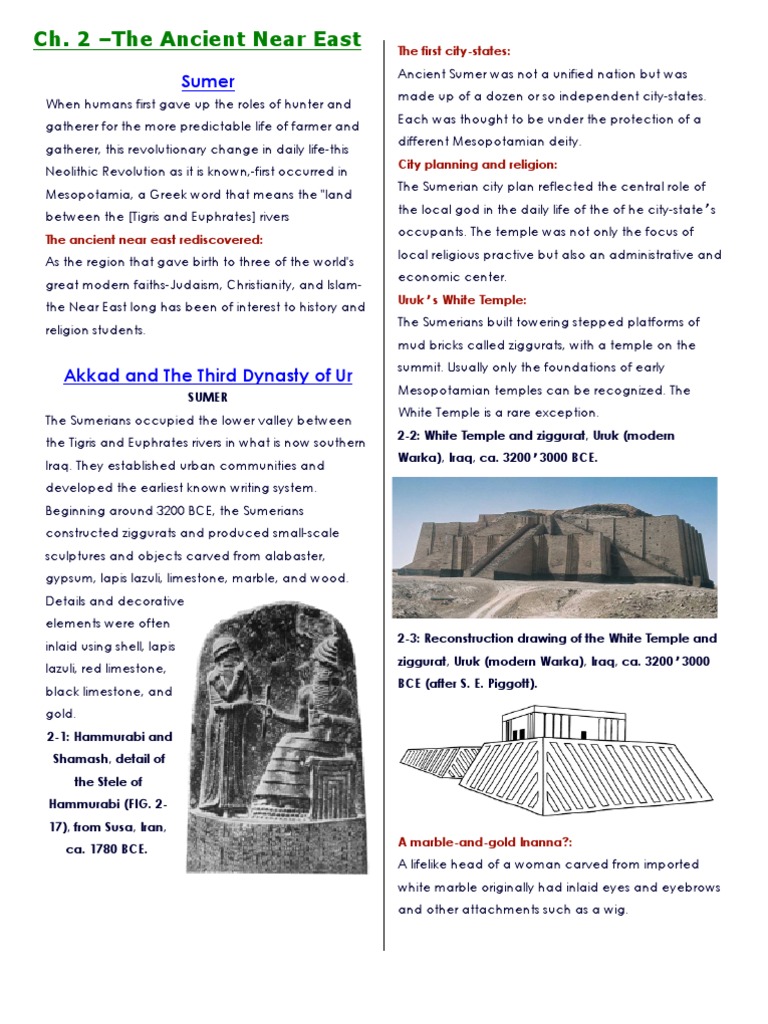 CH 02 Study Guide | PDF | Sumer | Mesopotamia