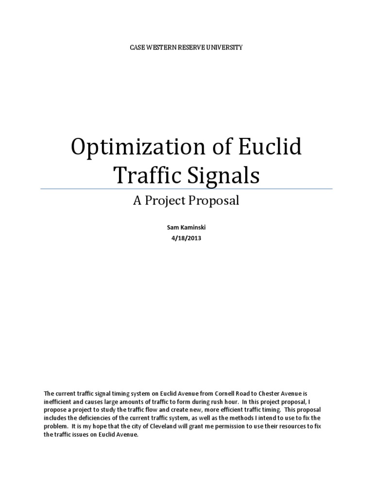 Proposal | Traffic | Traffic Light