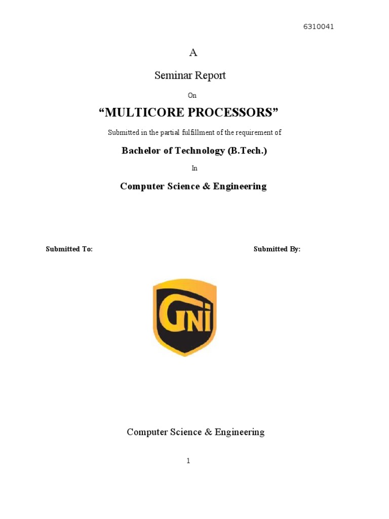 MULTICORE Processrs1 | PDF | Multi Core Processor | Central Processing Unit