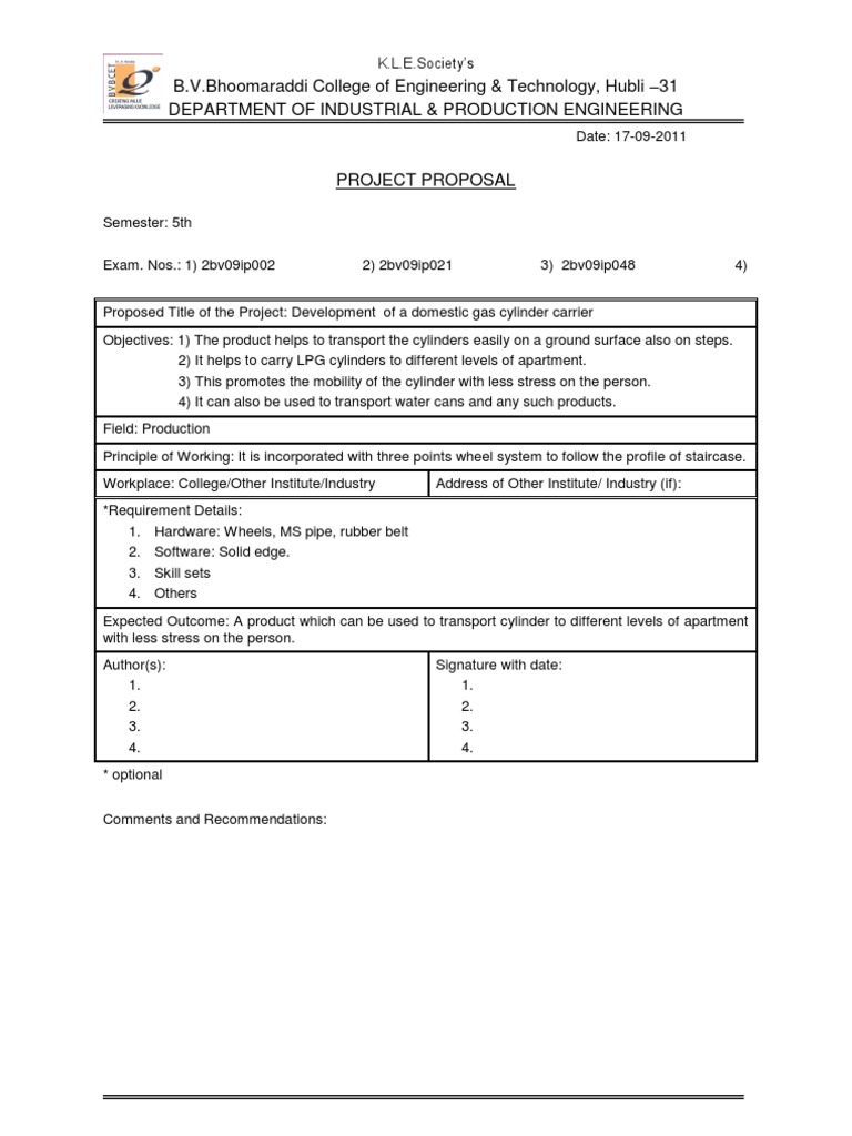 Domestic Gas Cylinder Carrier Project | PDF | Engineering | Science