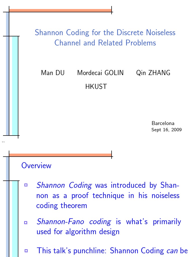 Shannon Coding & Prefix-Free Codes | PDF
