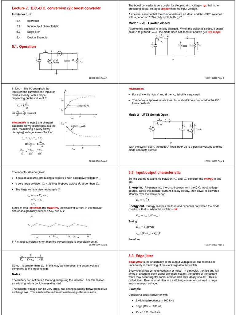 Boost Design Pdf Electricity Electromagnetism