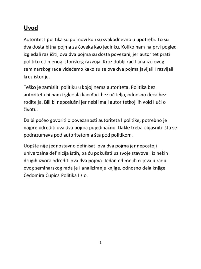 Autoritet I Politika | PDF