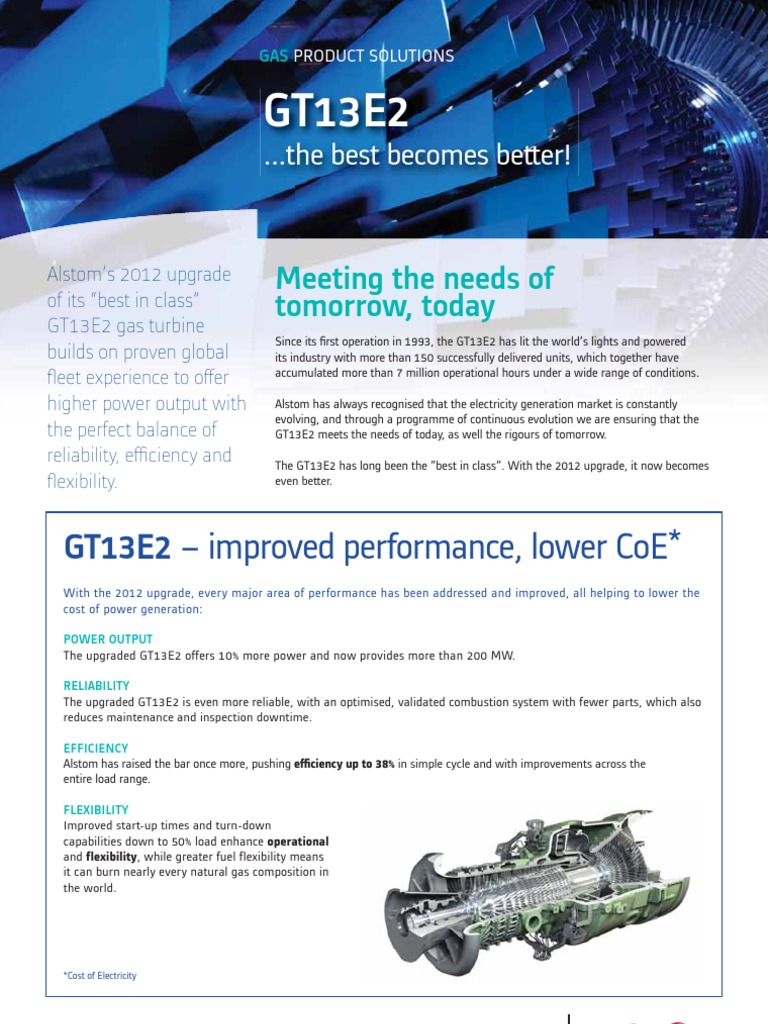 Gt13e2 Gas Turbine 2012 Upgrade | Gas Turbine | Turbine
