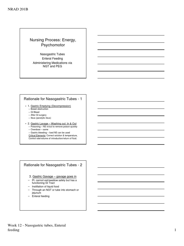 Ngt Feeding | Gastroenterology | Clinical Medicine