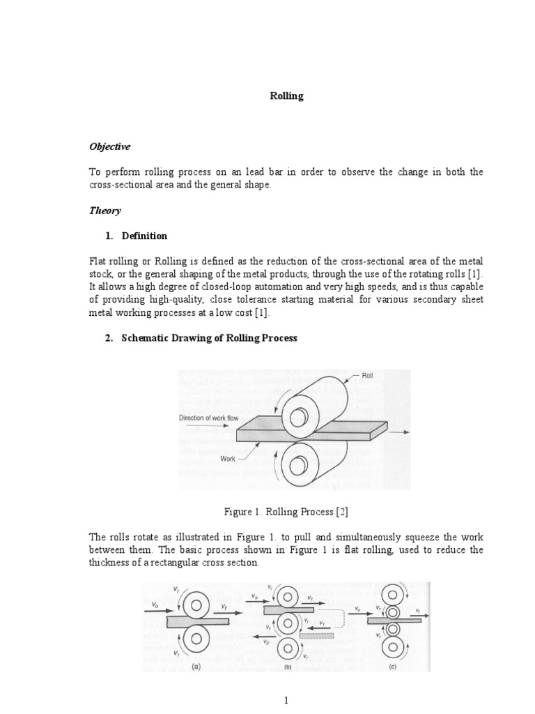 Rolling Pdf Rolling Metalworking Business Process