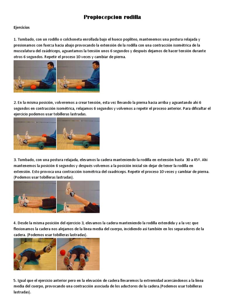 Propiocepcion rodilla | Rodilla | Pie | Prueba gratuita de 30 días | Scribd