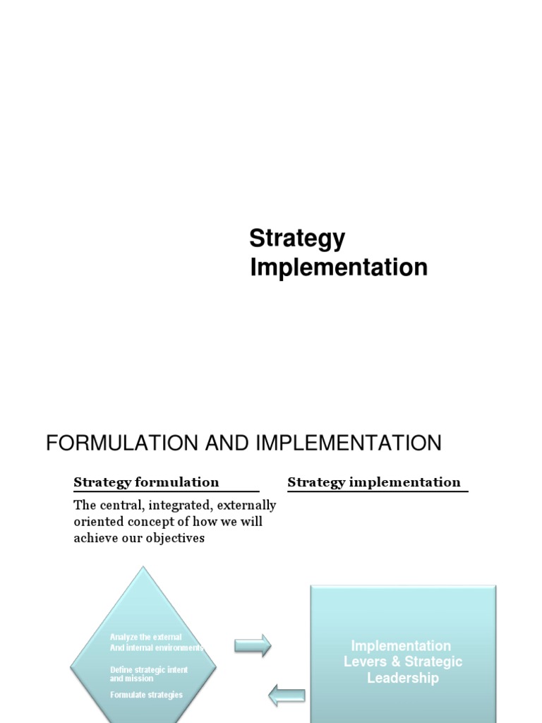 Sm 8 Strategy Implementation Pdf Organizational Culture Strategic