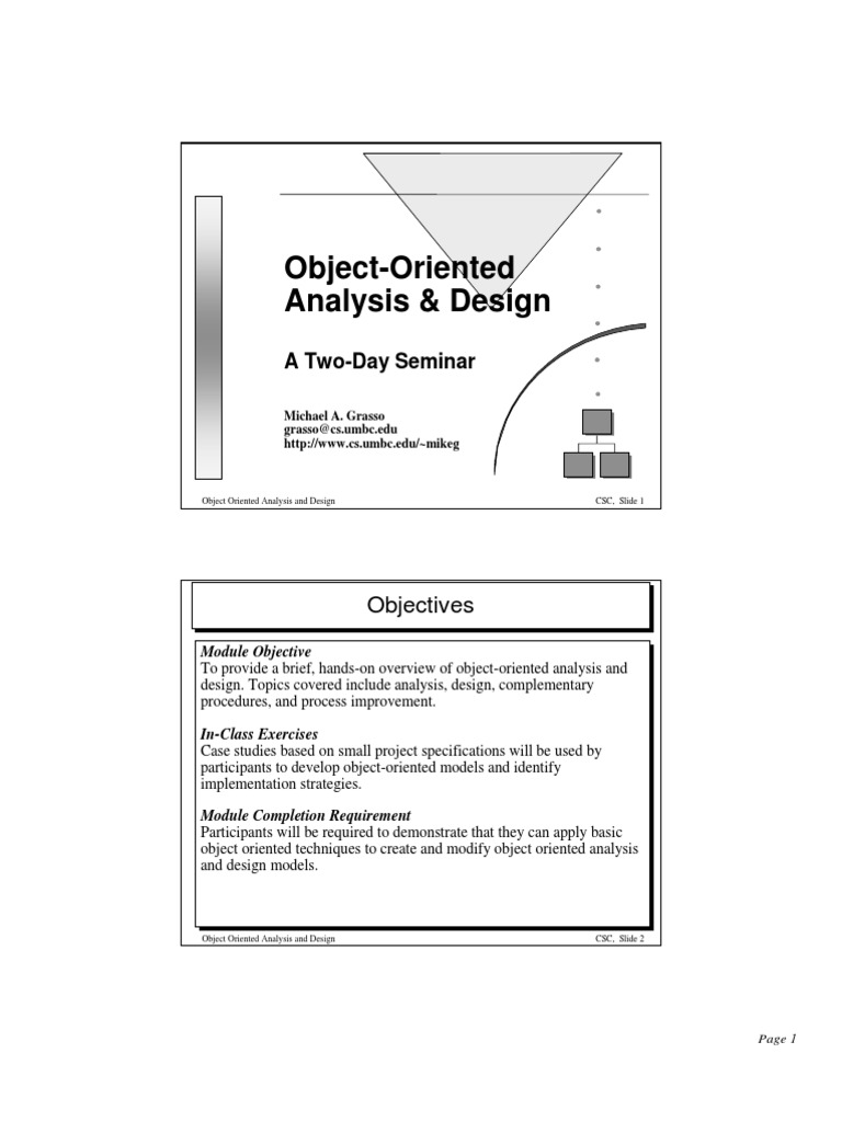 Se Ooad | PDF | Class (Computer Programming) | Object Oriented Programming
