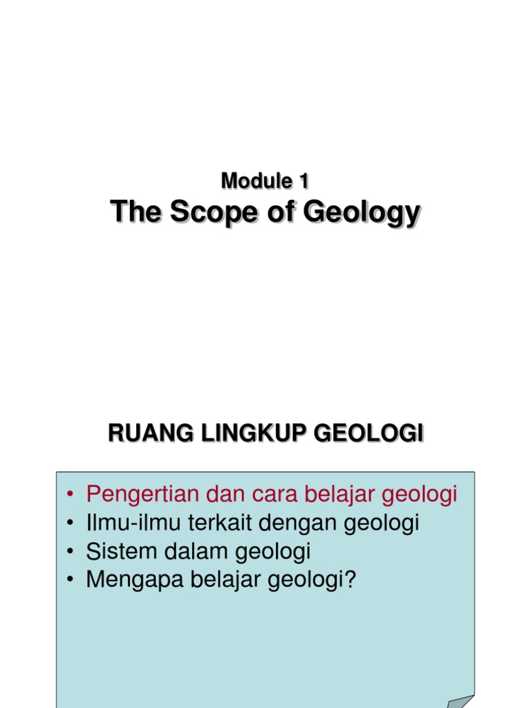 Module 1 - Introduction To Geology | PDF | Earthquakes | Geology
