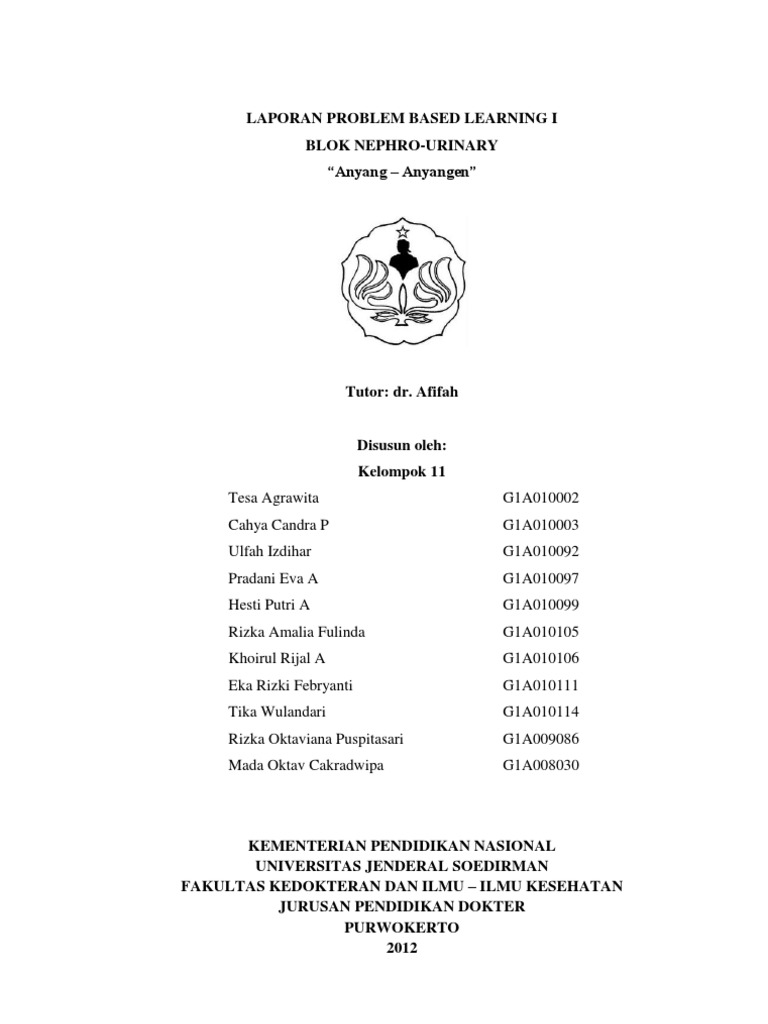 Laporan Problem Based Learning I - Nu | PDF