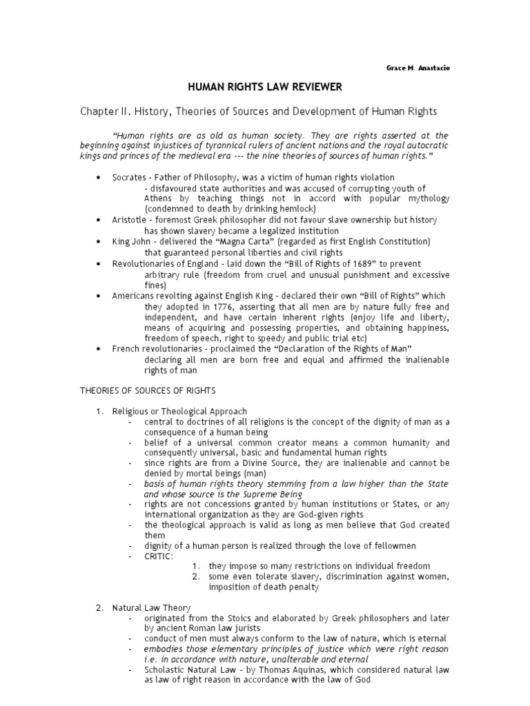 Human Rights | PDF | Human Rights | Natural Law