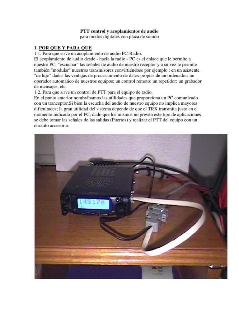 Control PTT y Acoplamientos de Audio | PDF | Transistor | Micrófono