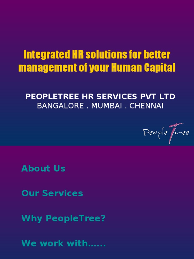 Integrated HR Solutions For Better Management of Your Human Capital ...