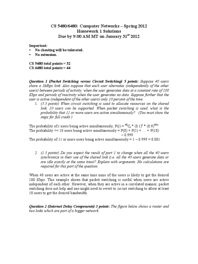 hw1 Soln | PDF | Domain Name System | Hypertext Transfer Protocol