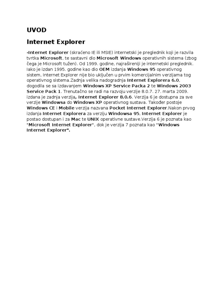 Internet Explorer | PDF