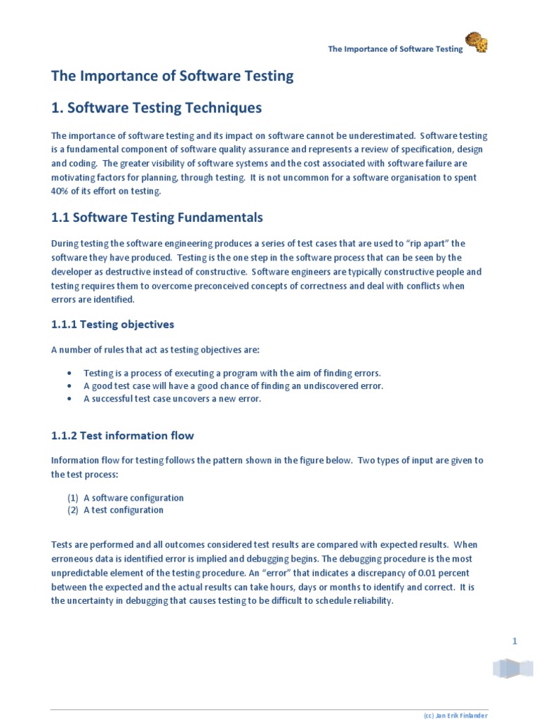 Significance of Software Testing | PDF | Software Testing | Control Flow