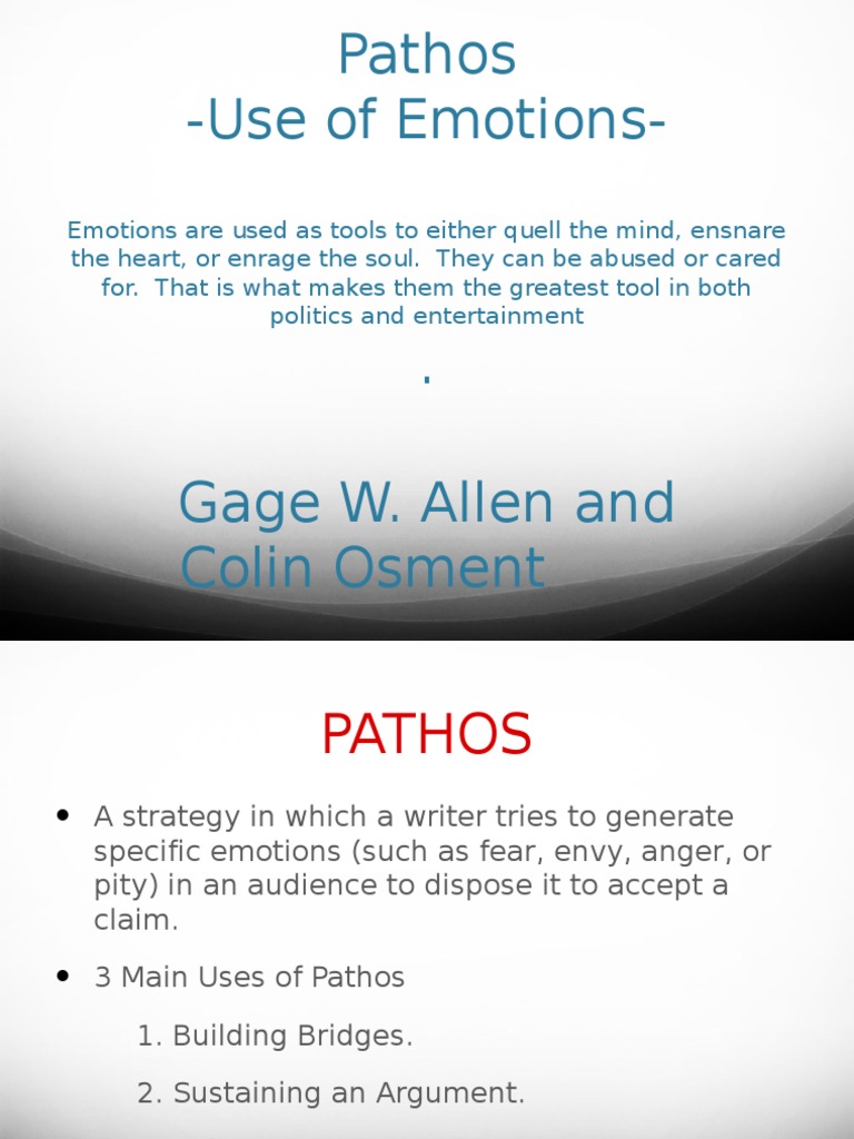 Understanding Pathos in Persuasion | PDF