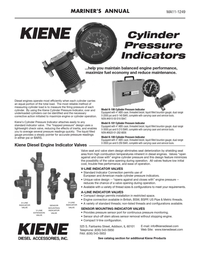 Monitor Diesel Engine Performance with Cylinder Pressure Indicators ...