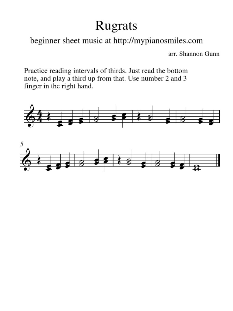 Rugrats Theme Song | PDF