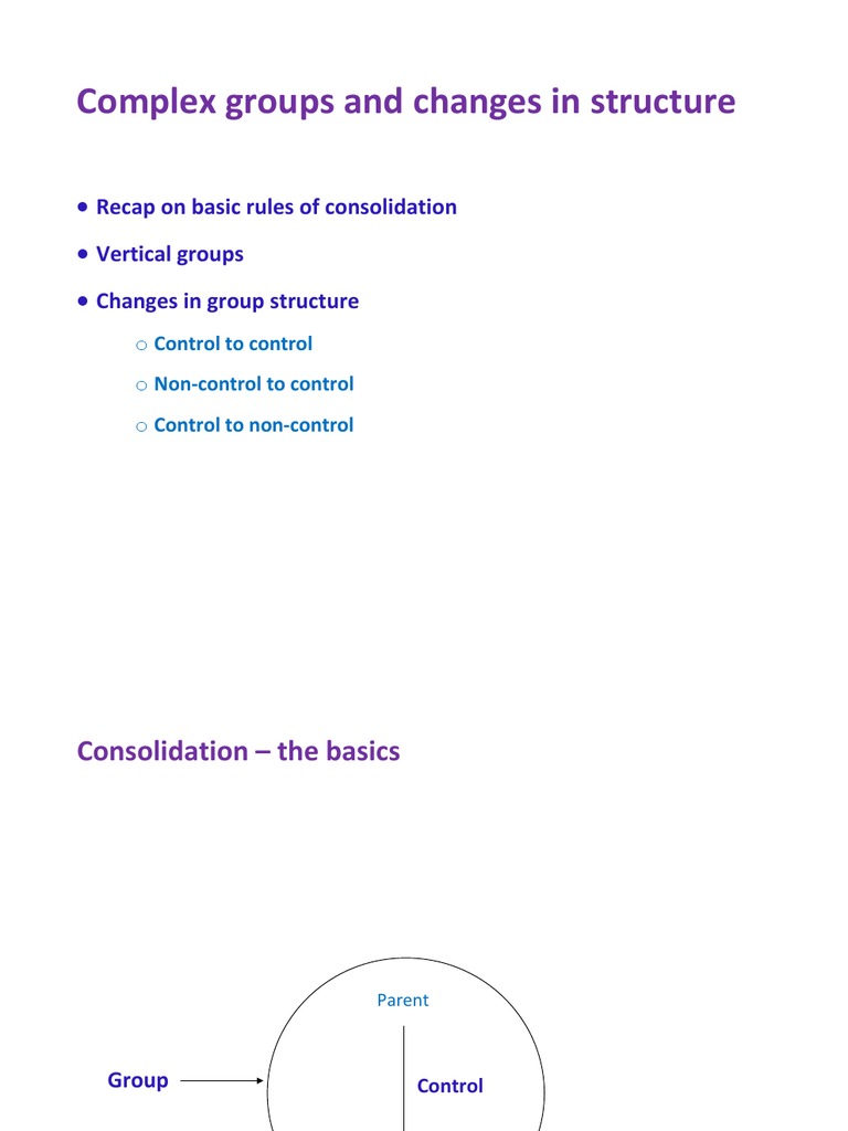 Complex Groups Masterclass Questions | PDF | Goodwill (Accounting ...