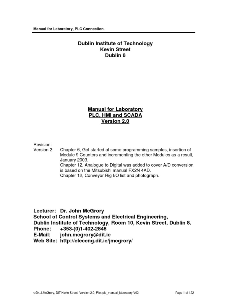 Io List | PDF | Programmable Logic Controller | Relay