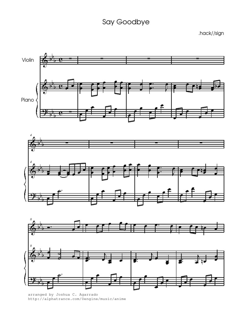 Hack Sign - Say Goodbye | PDF