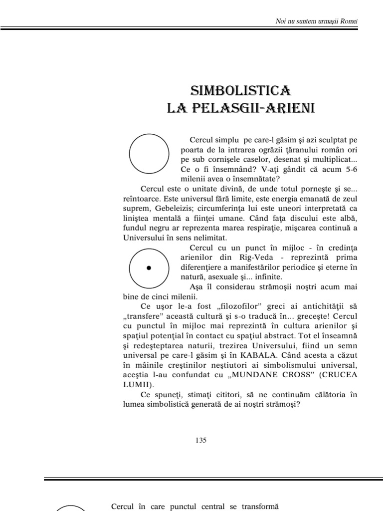 1-14. Simbolistica La Pelasgii-Arieni | PDF