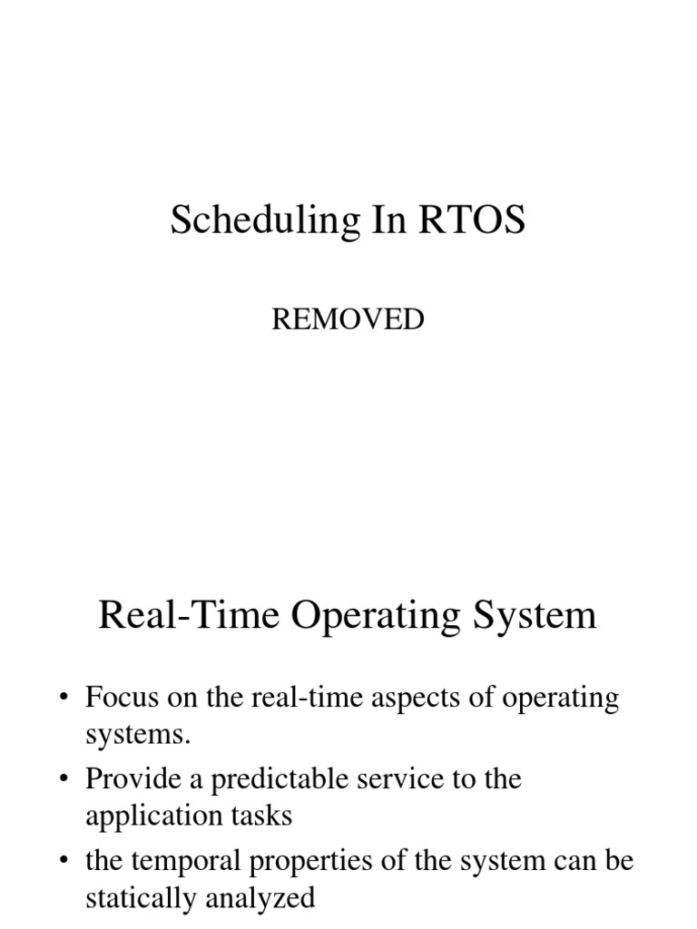 RTOS Scheduling | Download Free PDF | Scheduling (Computing) | Computer ... RTOS Scheduling | Download Free PDF | Scheduling (Computing) | Computer ...