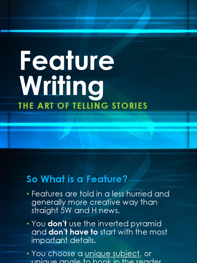 Presentation 3 Feature Writing | PDF