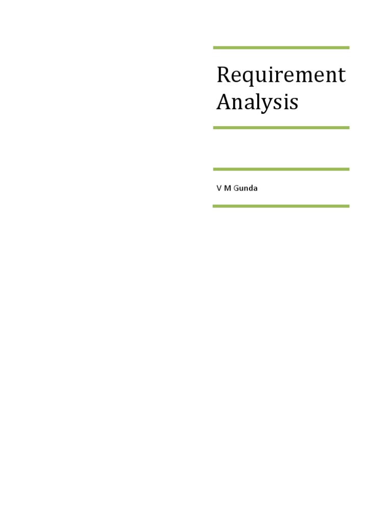 Requirement Analysis | PDF | Conceptual Model | Software Prototyping