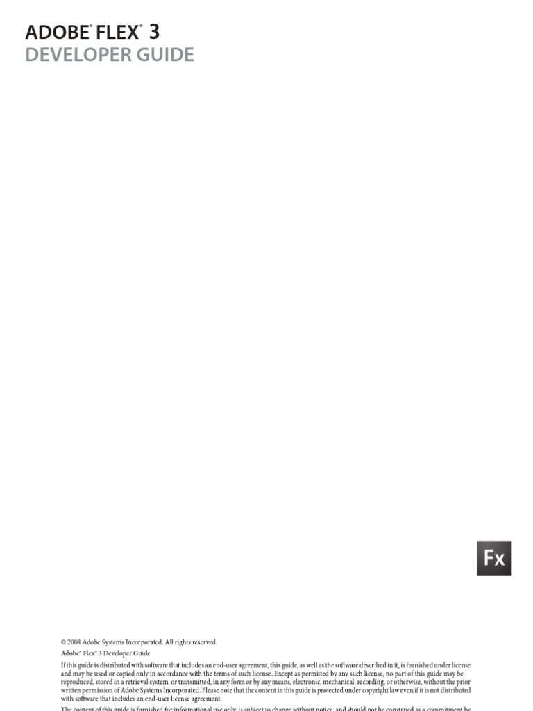 Adobe Flex 3 Developer Guide | PDF | Computers