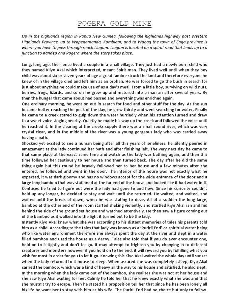 Pogera Gold Mine | PDF | Papua New Guinea