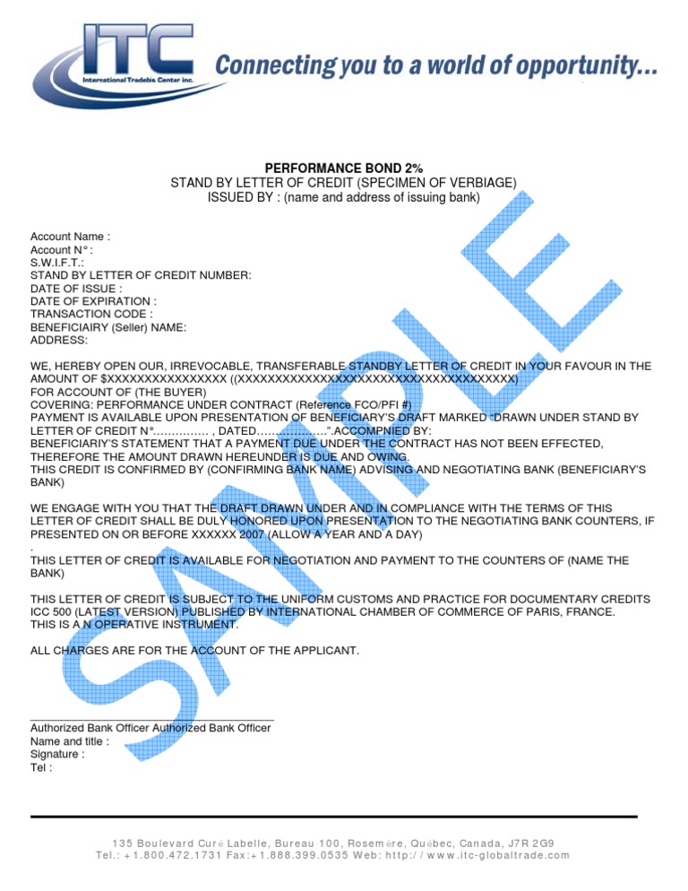 Performance Bond 2 Percent | PDF