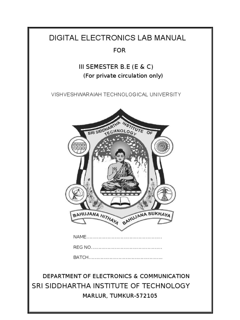 Digital Electronics Labmanual | PDF | Digital Electronics | Electronic Circuits