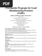 Cleaning Program Example for Food Safety | PDF | Hygiene | Hand Washing