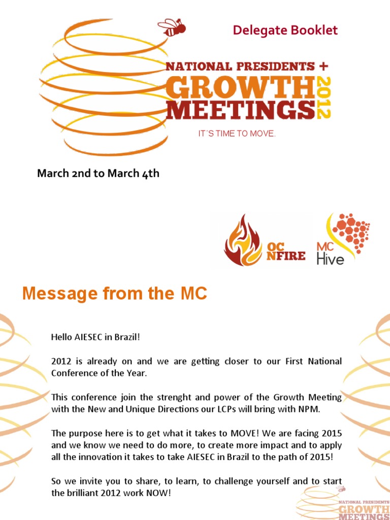 Delegate Booklet: March 2nd To March 4th | PDF | Transport | Road Transport