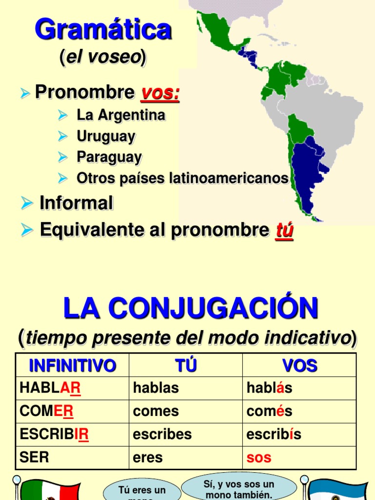 El Voseo | PDF | Artes del lenguaje y disciplina | Estudios de idiomas ...