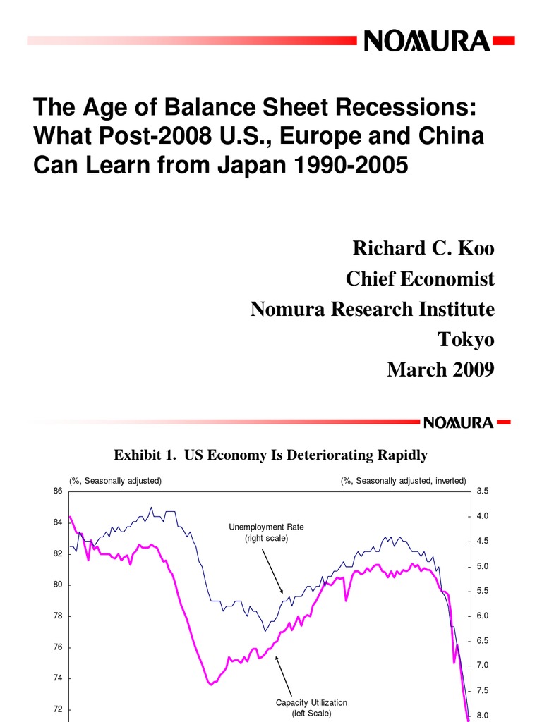 Richard Koo Presentation | PDF | Money Supply | Credit