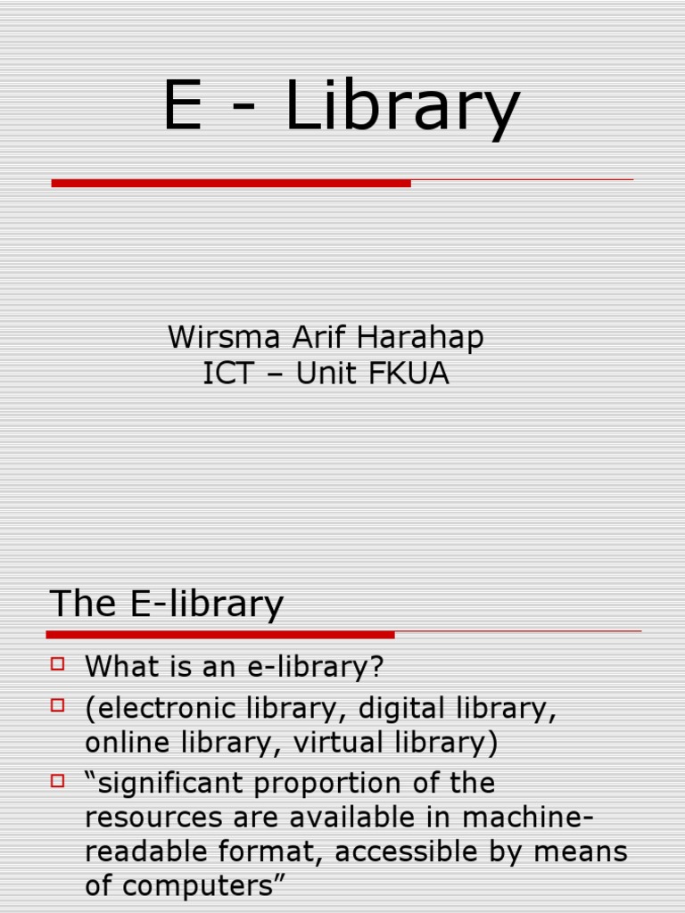 10 E-Library | PDF | Digital Library | Libraries