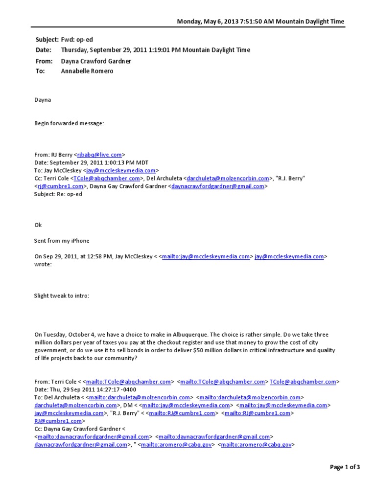 Mayor Uses Private Emails To Coordinate Public Outreach With Political ...