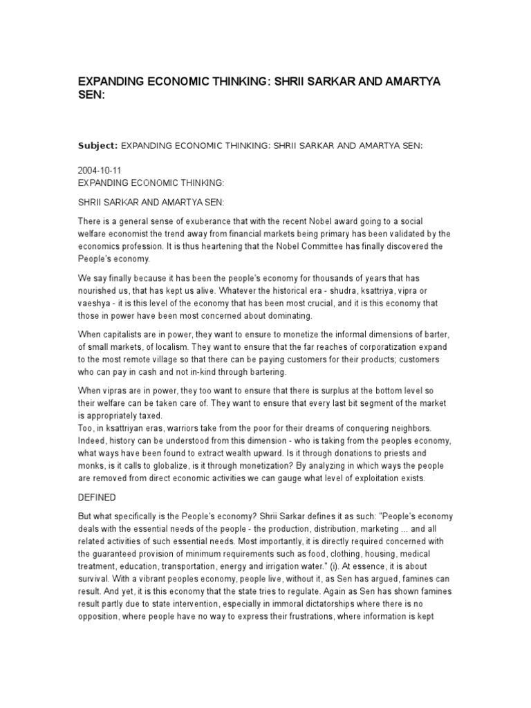 Expanding Economic Thinking | PDF | Economics | Information