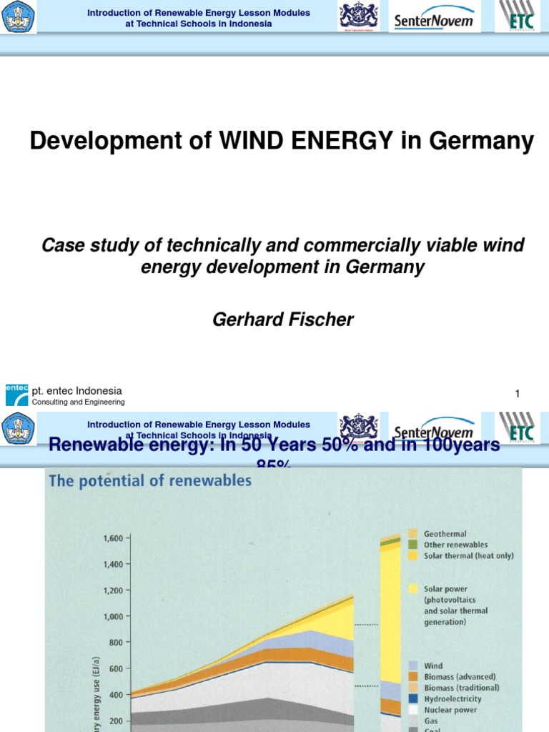 Wind Energy Development in Germany | PDF | Wind Power | Renewable Energy