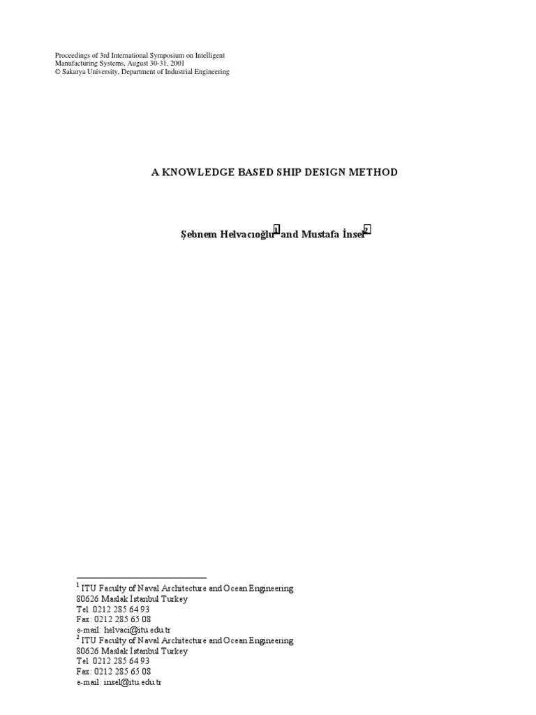 Ship Design Method | PDF