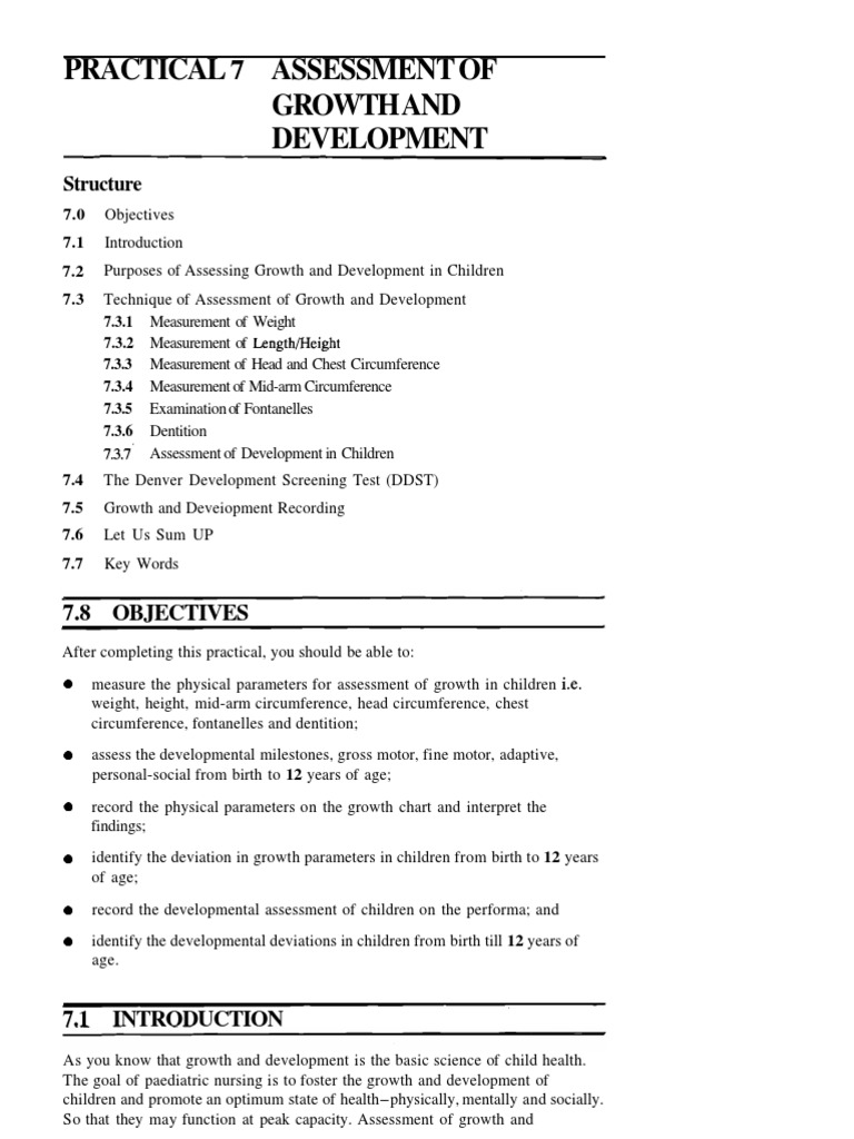 G & D Assessment, Growth Chart | PDF | Weighing Scale | Weight